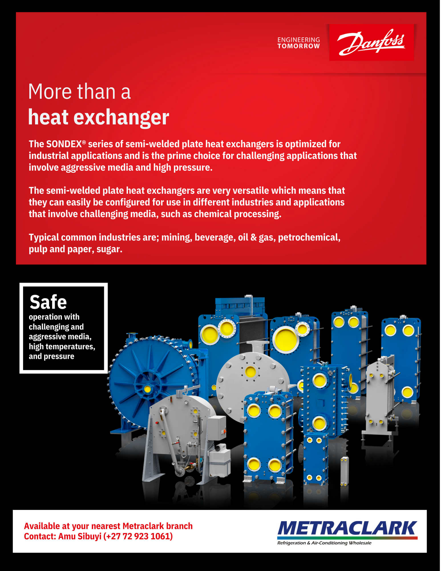 Looking for Heat Exchangers? The Sondex series is Distributed by ...